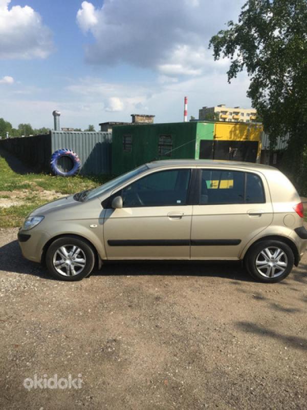 Beige Hyundai Getz 2007 in Tallinn, with an engine capacity of 1.40 L and mileage of 238 thousand km for 1400 €, photo 9 on AUTOMOTO.COM.LV