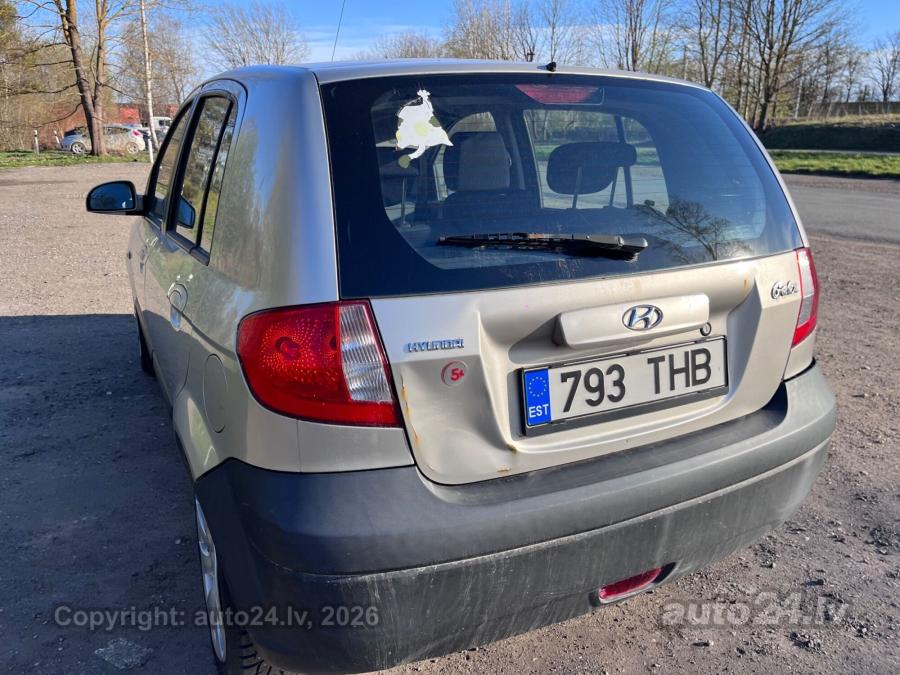 Beige Hyundai Getz 2008 in Tallinn, with an engine capacity of 1.40 L and mileage of 127 thousand km for 999 €, photo 7 on AUTOMOTO.COM.LV