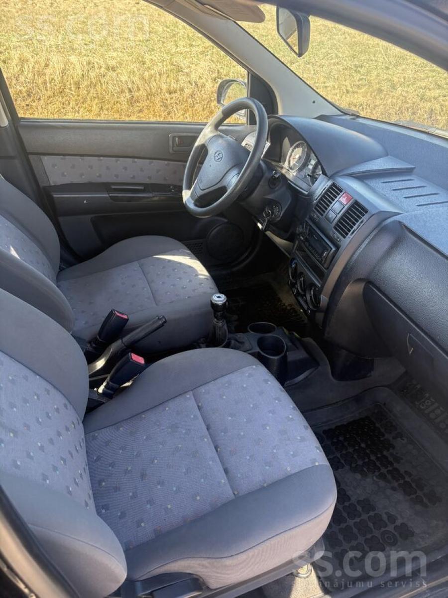 Melns Hyundai Getz 2005 Tukums, ar dzinēja tilpumu 1.30 L un nobraukumu 322 tūkst. km par 1250 €, foto 6 vietnē AUTOMOTO.COM.LV