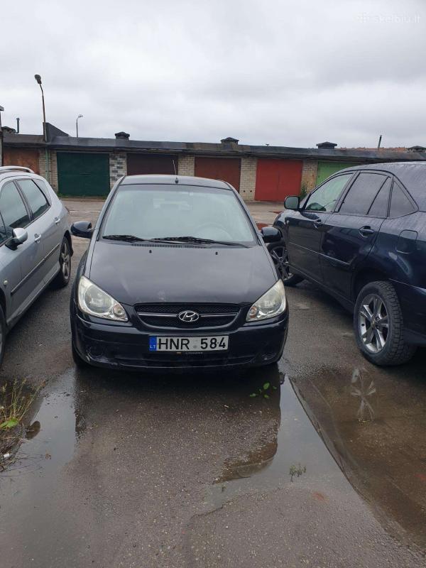 Melns Hyundai Getz 2007 Klaipėda, ar dzinēja tilpumu 1.10 L un nobraukumu 112 tūkst. km par 750 €, foto 1 vietnē AUTOMOTO.COM.LV