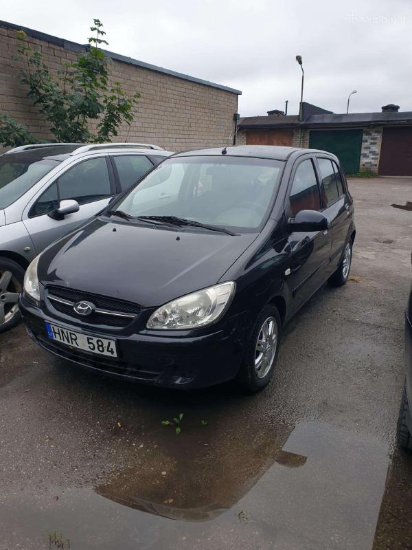 Melns Hyundai Getz 2007 Klaipėda, ar dzinēja tilpumu 1.10 L un nobraukumu 112 tūkst. km par 750 €, foto 3 vietnē AUTOMOTO.COM.LV