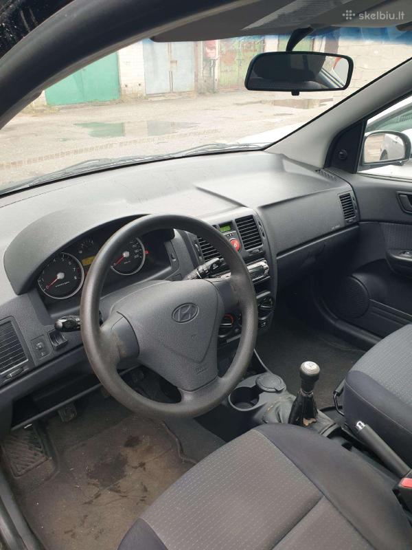 Melns Hyundai Getz 2007 Klaipėda, ar dzinēja tilpumu 1.10 L un nobraukumu 112 tūkst. km par 750 €, foto 4 vietnē AUTOMOTO.COM.LV