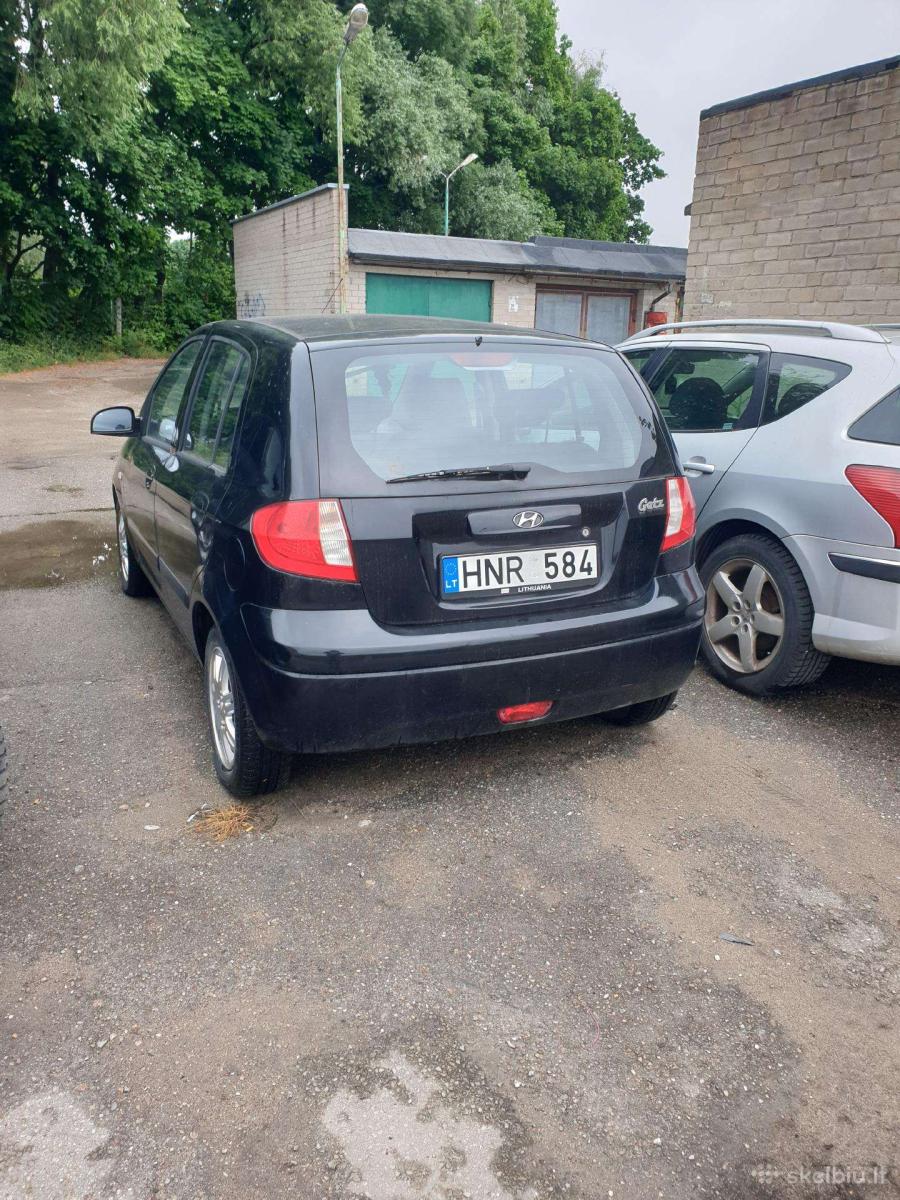 Melns Hyundai Getz 2007 Klaipėda, ar dzinēja tilpumu 1.10 L un nobraukumu 112 tūkst. km par 750 €, foto 3 vietnē AUTOMOTO.COM.LV