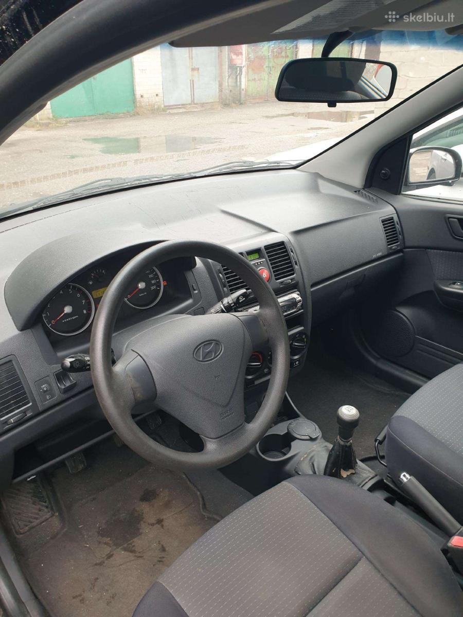 Melns Hyundai Getz 2007 Klaipėda, ar dzinēja tilpumu 1.10 L un nobraukumu 112 tūkst. km par 750 €, foto 5 vietnē AUTOMOTO.COM.LV