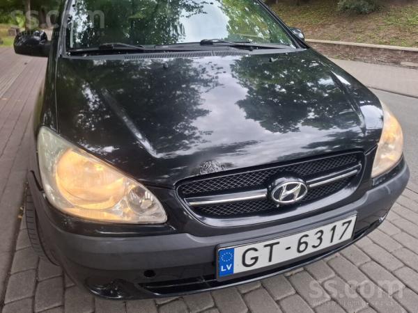 Black Hyundai Getz 2007 in Bauska, with an engine capacity of 1.40 L and mileage of 220 thousand km for 1350 €, photo 7 on AUTOMOTO.COM.LV