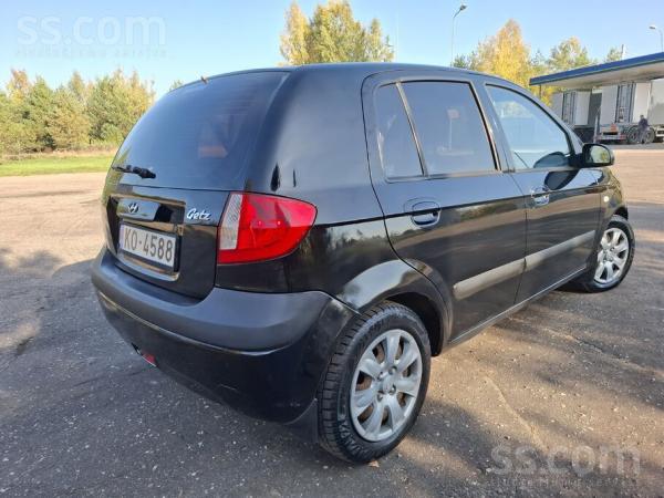 Black Hyundai Getz 2007 in Daugavpils, with an engine capacity of 1.40 L and mileage of 134 thousand km for 1150 €, photo 4 on AUTOMOTO.COM.LV
