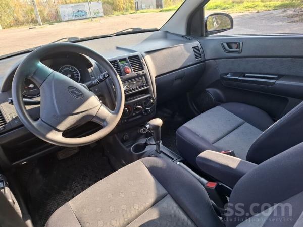 Black Hyundai Getz 2007 in Daugavpils, with an engine capacity of 1.40 L and mileage of 134 thousand km for 1150 €, photo 5 on AUTOMOTO.COM.LV