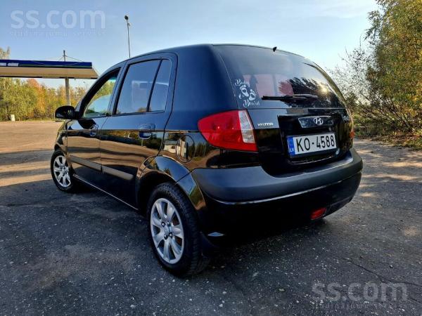 Black Hyundai Getz 2007 in Daugavpils, with an engine capacity of 1.40 L and mileage of 134 thousand km for 1050 €, photo 1 on AUTOMOTO.COM.LV