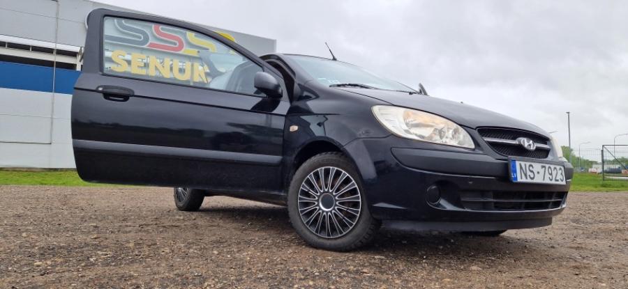Black Hyundai Getz 2008 in Riga, with an engine capacity of 1.10 L and mileage of 152 thousand km for 1550 €, photo 35 on AUTOMOTO.COM.LV