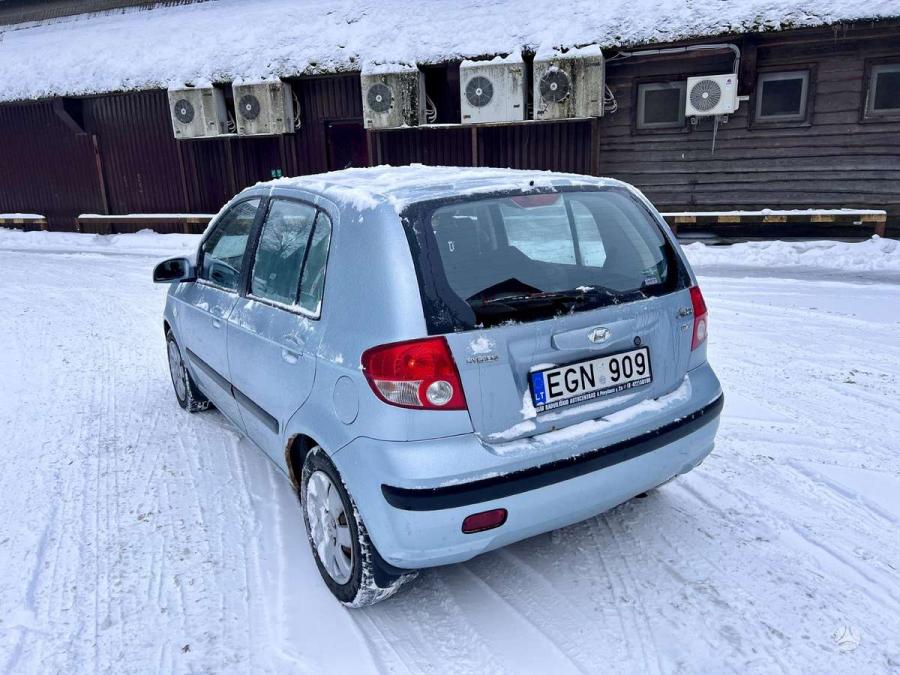 Zils Hyundai Getz 2005 Klaipėda, ar dzinēja tilpumu 1.34 L un nobraukumu 199 tūkst. km par 1399 €, foto 6 vietnē AUTOMOTO.COM.LV