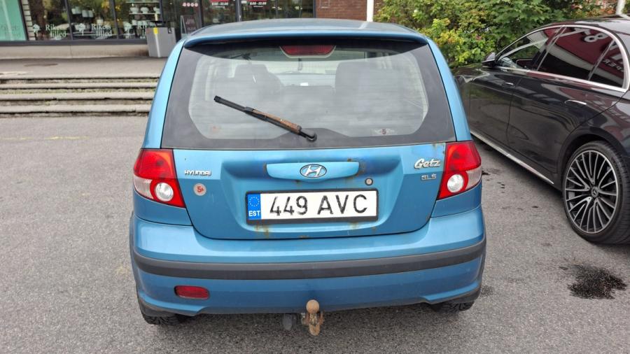 Blue Hyundai Getz 2005 in Tallinn, with an engine capacity of 0.00 L and mileage of 321 thousand km for 700 €, photo 11 on AUTOMOTO.COM.LV