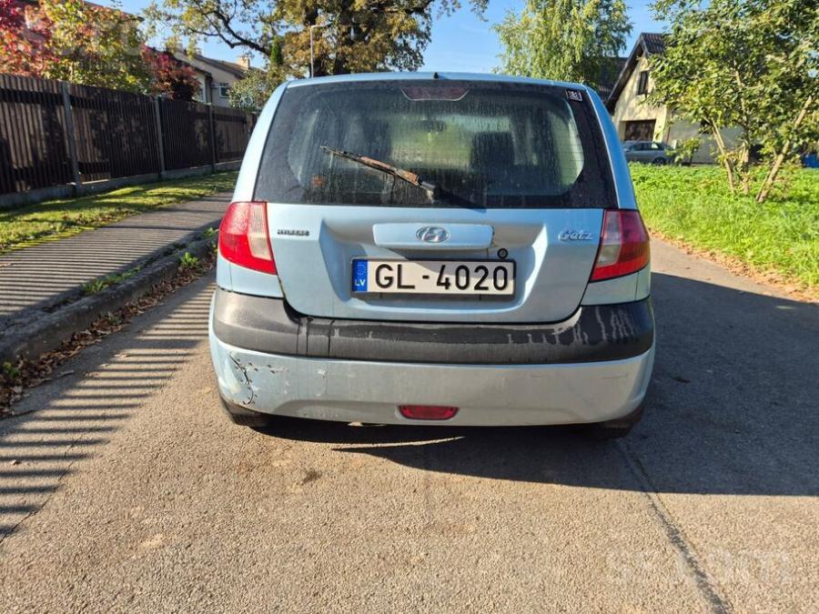 Zils Hyundai Getz 2007 Rīga, ar dzinēja tilpumu 1.40 L un nobraukumu 278 tūkst. km par 400 €, foto 5 vietnē AUTOMOTO.COM.LV