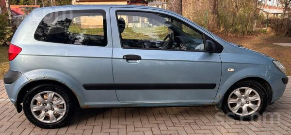 Blue Hyundai Getz 2008 in Ogre, with an engine capacity of 1.10 L and mileage of 245 thousand km for 500 €, photo 2 on AUTOMOTO.COM.LV
