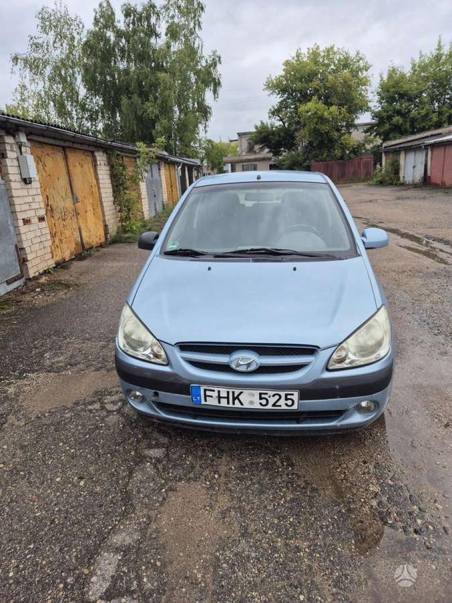 Blue Hyundai Getz 2008 in Panevezys, with an engine capacity of 1.49 L and mileage of 120 thousand km for 800 €, photo 1 on AUTOMOTO.COM.LV