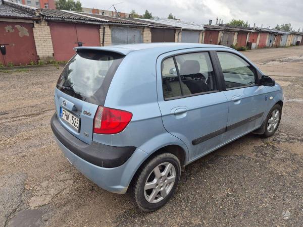 Blue Hyundai Getz 2008 in Panevezys, with an engine capacity of 1.49 L and mileage of 120 thousand km for 800 €, photo 4 on AUTOMOTO.COM.LV