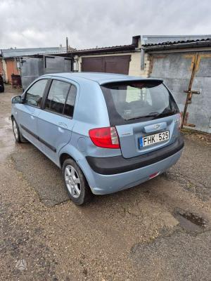Blue Hyundai Getz 2008 in Panevezys, with an engine capacity of 1.49 L and mileage of 120 thousand km for 800 €, photo 6 on AUTOMOTO.COM.LV