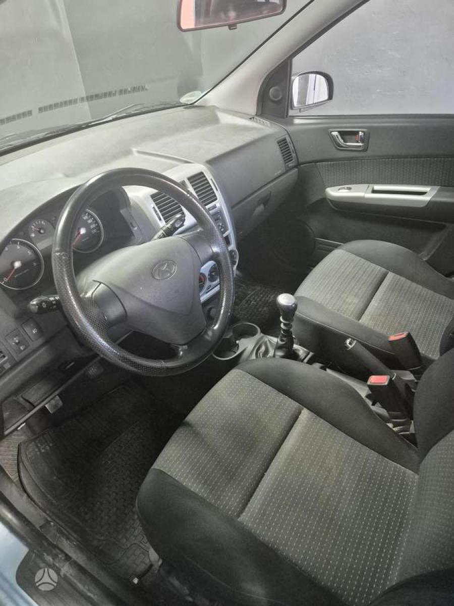 Blue Hyundai Getz 2008 in Panevezys, with an engine capacity of 1.49 L and mileage of 120 thousand km for 800 €, photo 9 on AUTOMOTO.COM.LV