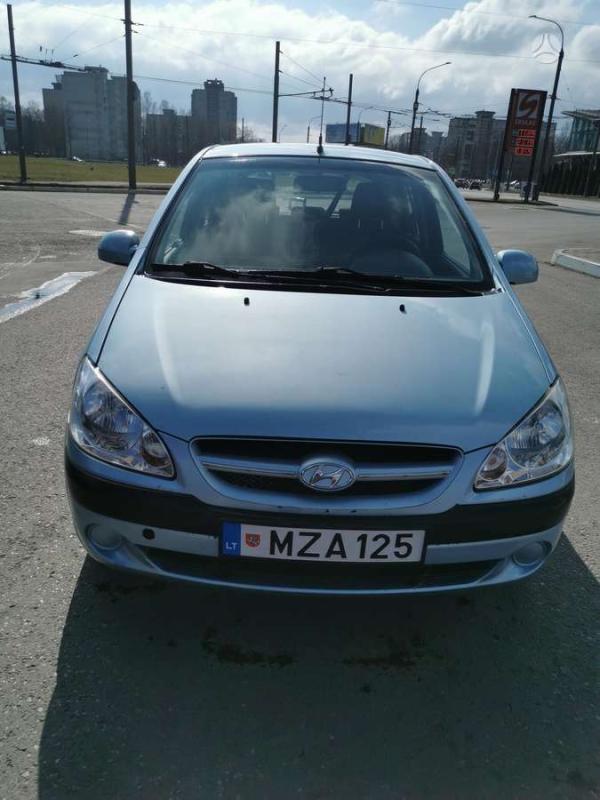 Blue Hyundai Getz 2009 in Kaunas, with an engine capacity of 1.49 L and mileage of 212 thousand km for 1100 €, photo 4 on AUTOMOTO.COM.LV