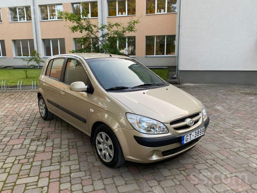 Brown Hyundai Getz 2007 in Jelgava, with an engine capacity of 1.40 L and mileage of 138 thousand km for 1090 €, photo 1 on AUTOMOTO.COM.LV