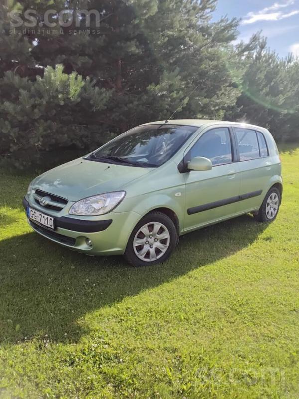 Zaļš Hyundai Getz 2006 Rēzekne, ar dzinēja tilpumu 1.40 L un nobraukumu 83 tūkst. km par 1200 €, foto 1 vietnē AUTOMOTO.COM.LV