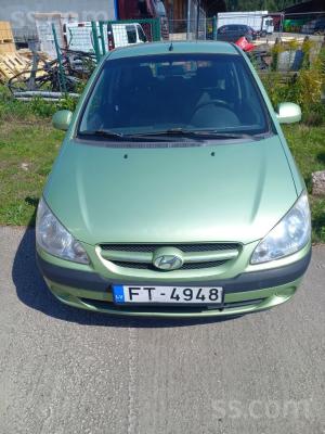 Zaļš Hyundai Getz 2006 Rīga, ar dzinēja tilpumu 1.40 L un nobraukumu 195 tūkst. km par 350 €, foto  vietnē AUTOMOTO.COM.LV