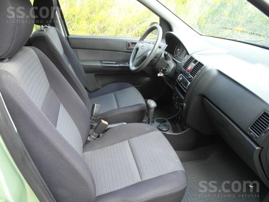 Zaļš Hyundai Getz 2007 Rīga, ar dzinēja tilpumu 1.40 L un nobraukumu 89 tūkst. km par 1870 €, foto 12 vietnē AUTOMOTO.COM.LV