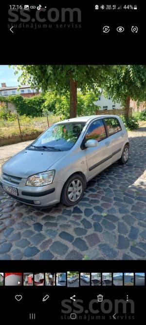 Pelēks Hyundai Getz 2004 Liepāja, ar dzinēja tilpumu 1.30 L un nobraukumu 284 tūkst. km par 700 €, foto  vietnē AUTOMOTO.COM.LV