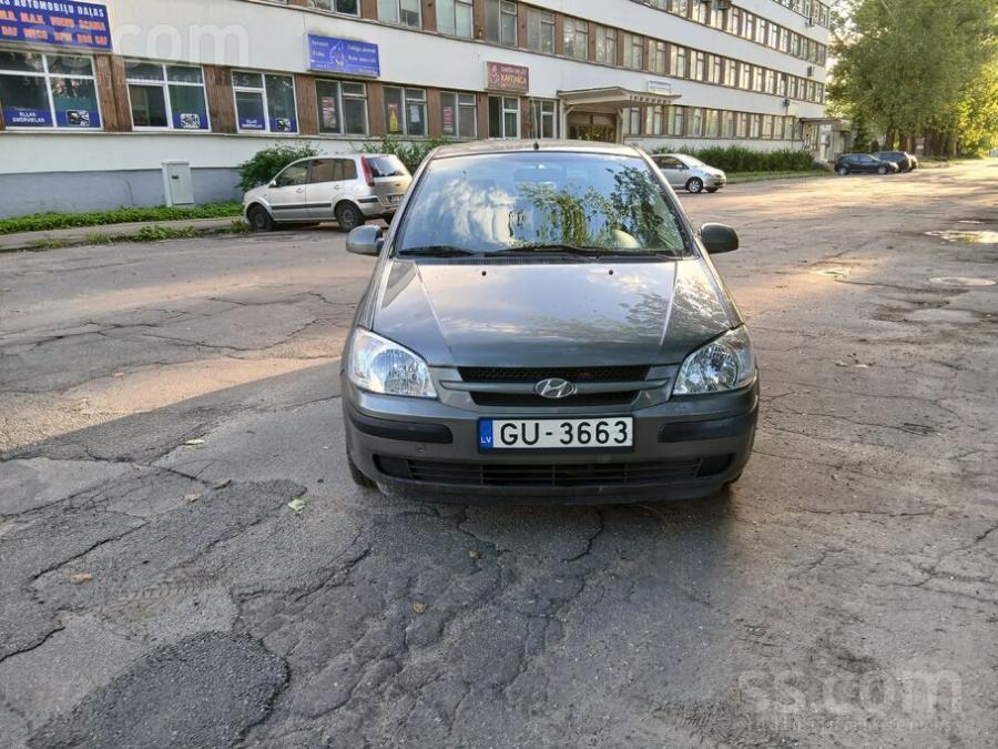 Pelēks Hyundai Getz 2004 Rīga, ar dzinēja tilpumu 1.40 L un nobraukumu 138 tūkst. km par 1200 €, foto 8 vietnē AUTOMOTO.COM.LV