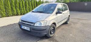 Pelēks Hyundai Getz 2004 Viļņa, ar dzinēja tilpumu 1.49 L un nobraukumu 209 tūkst. km par 450 €, foto  vietnē AUTOMOTO.COM.LV