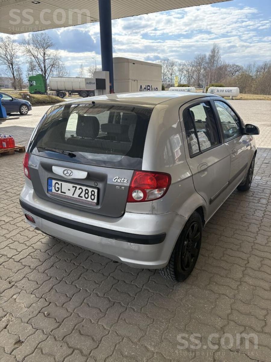 Pelēks Hyundai Getz 2004 Kuldīga, ar dzinēja tilpumu 1.40 L un nobraukumu 0 tūkst. km par 550 €, foto 8 vietnē AUTOMOTO.COM.LV