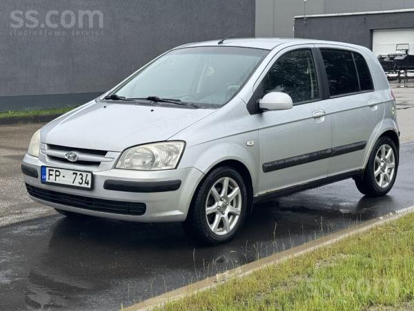 Grey Hyundai Getz 2005 in Riga, with an engine capacity of 1.40 L and mileage of 152 thousand km for 1250 €, photo 1 on AUTOMOTO.COM.LV
