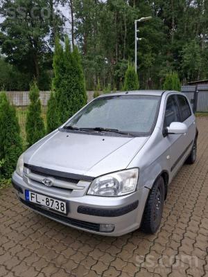 Grey Hyundai Getz 2005 in Riga, with an engine capacity of 1.40 L and mileage of 182 thousand km for 900 €, photo 3 on AUTOMOTO.COM.LV