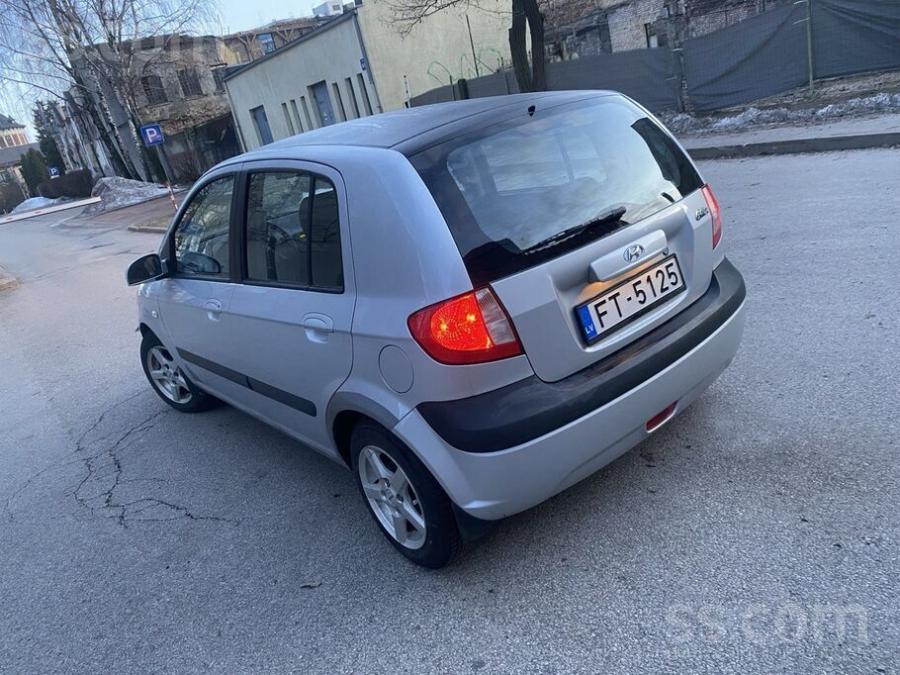 Pelēks Hyundai Getz 2006 Rīga, ar dzinēja tilpumu 1.40 L un nobraukumu 105 tūkst. km par 1300 €, foto 6 vietnē AUTOMOTO.COM.LV