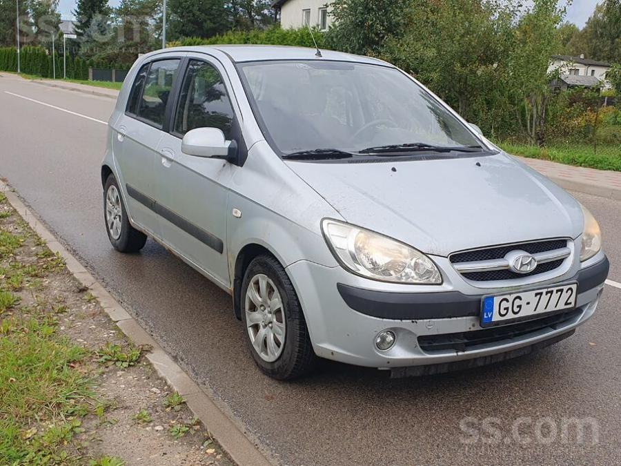 Grey Hyundai Getz 2006 in Riga, with an engine capacity of 1.40 L and mileage of 160 thousand km for 500 €, photo 1 on AUTOMOTO.COM.LV