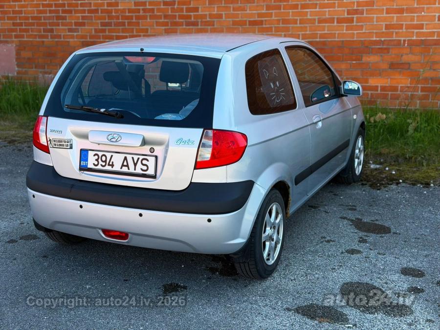 Grey Hyundai Getz 2007 in Tallinn, with an engine capacity of 1.40 L and mileage of 194 thousand km for 950 €, photo 7 on AUTOMOTO.COM.LV