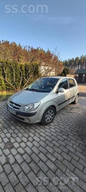 Grey Hyundai Getz 2008 in Riga, with an engine capacity of 1.40 L and mileage of 121 thousand km for 1550 €, photo  on AUTOMOTO.COM.LV