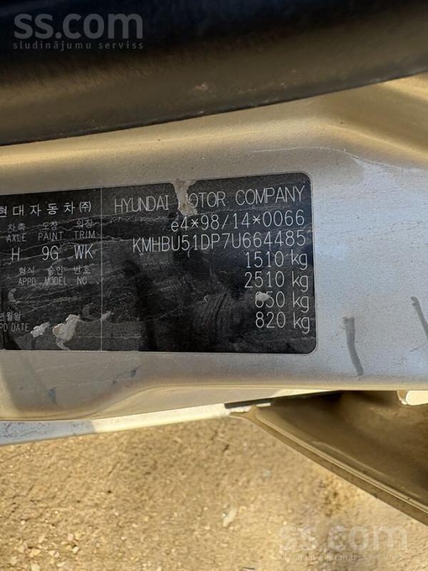 Hyundai Getz 2008 in Riga, with an engine capacity of 1.40 L and mileage of 180 thousand km for 450 €, photo 6 on AUTOMOTO.COM.LV