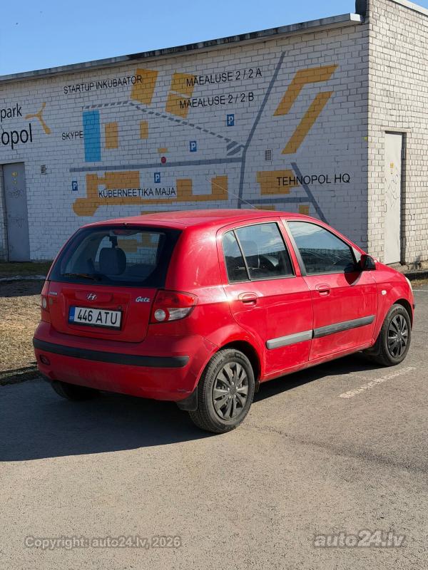 Sarkans Hyundai Getz 2004 Tallina, ar dzinēja tilpumu 1.30 L un nobraukumu 147 tūkst. km par 999 €, foto 2 vietnē AUTOMOTO.COM.LV
