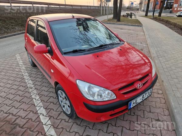 Red Hyundai Getz 2006 in Daugavpils, with an engine capacity of 1.40 L and mileage of 172 thousand km for 550 €, photo 5 on AUTOMOTO.COM.LV