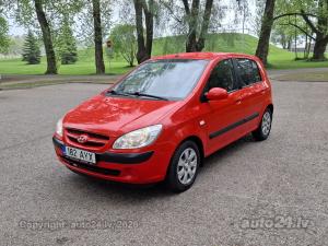 Sarkans Hyundai Getz 2007 Tartu, ar dzinēja tilpumu 1.40 L un nobraukumu 220 tūkst. km par 1750 €, foto  vietnē AUTOMOTO.COM.LV