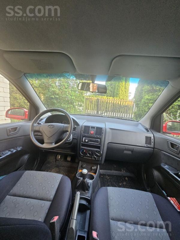 Sarkans Hyundai Getz 2007 Rīga, ar dzinēja tilpumu 1.40 L un nobraukumu 153 tūkst. km par 1350 €, foto 10 vietnē AUTOMOTO.COM.LV
