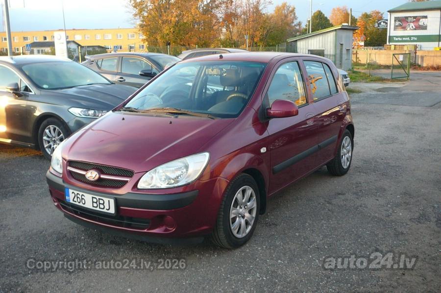 Red Hyundai Getz 2008 in Johvi, with an engine capacity of 1.40 L and mileage of 136 thousand km for 1600 €, photo 1 on AUTOMOTO.COM.LV