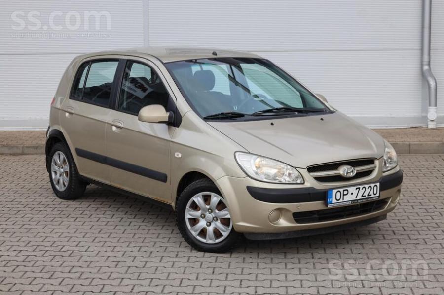 Yellow Hyundai Getz 2007 in Riga, with an engine capacity of 1.40 L and mileage of 0 thousand km for 995 €, photo 4 on AUTOMOTO.COM.LV