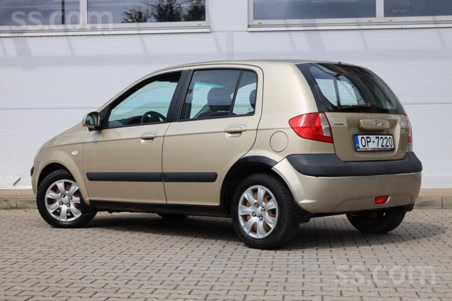Yellow Hyundai Getz 2007 in Riga, with an engine capacity of 1.40 L and mileage of 0 thousand km for 995 €, photo 5 on AUTOMOTO.COM.LV
