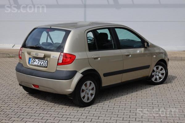 Yellow Hyundai Getz 2007 in Riga, with an engine capacity of 1.40 L and mileage of 0 thousand km for 995 €, photo 6 on AUTOMOTO.COM.LV