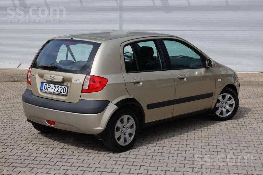 Yellow Hyundai Getz 2007 in Riga, with an engine capacity of 1.40 L and mileage of 0 thousand km for 995 €, photo 7 on AUTOMOTO.COM.LV