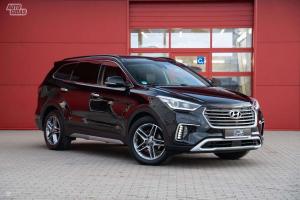 Melns Hyundai Grand Santa Fe 2016 Marijampole, ar dzinēja tilpumu 2.20 L un nobraukumu 154 tūkst. km par 17850 €, foto  vietnē AUTOMOTO.COM.LV