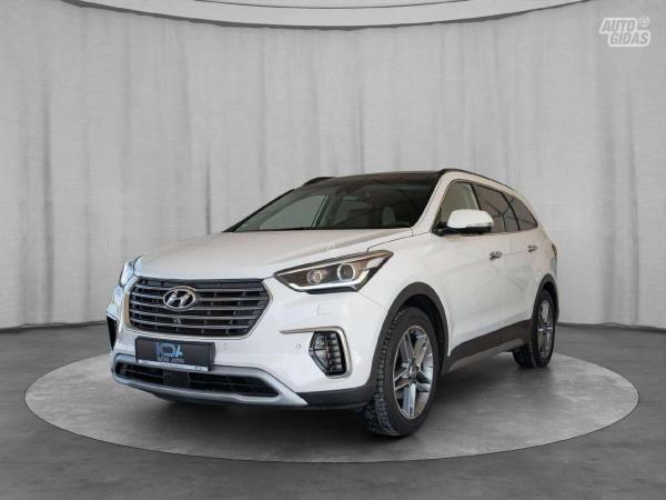 White Hyundai Grand Santa Fe 2017 in Marijampole, with an engine capacity of 2.20 L and mileage of 88 thousand km for 20850 €, photo 5 on AUTOMOTO.COM.LV