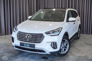 White Hyundai Grand Santa Fe 2017 in Marijampole, with an engine capacity of 2.20 L and mileage of 88 thousand km for 20850 €, photo 5 on AUTOMOTO.COM.LV