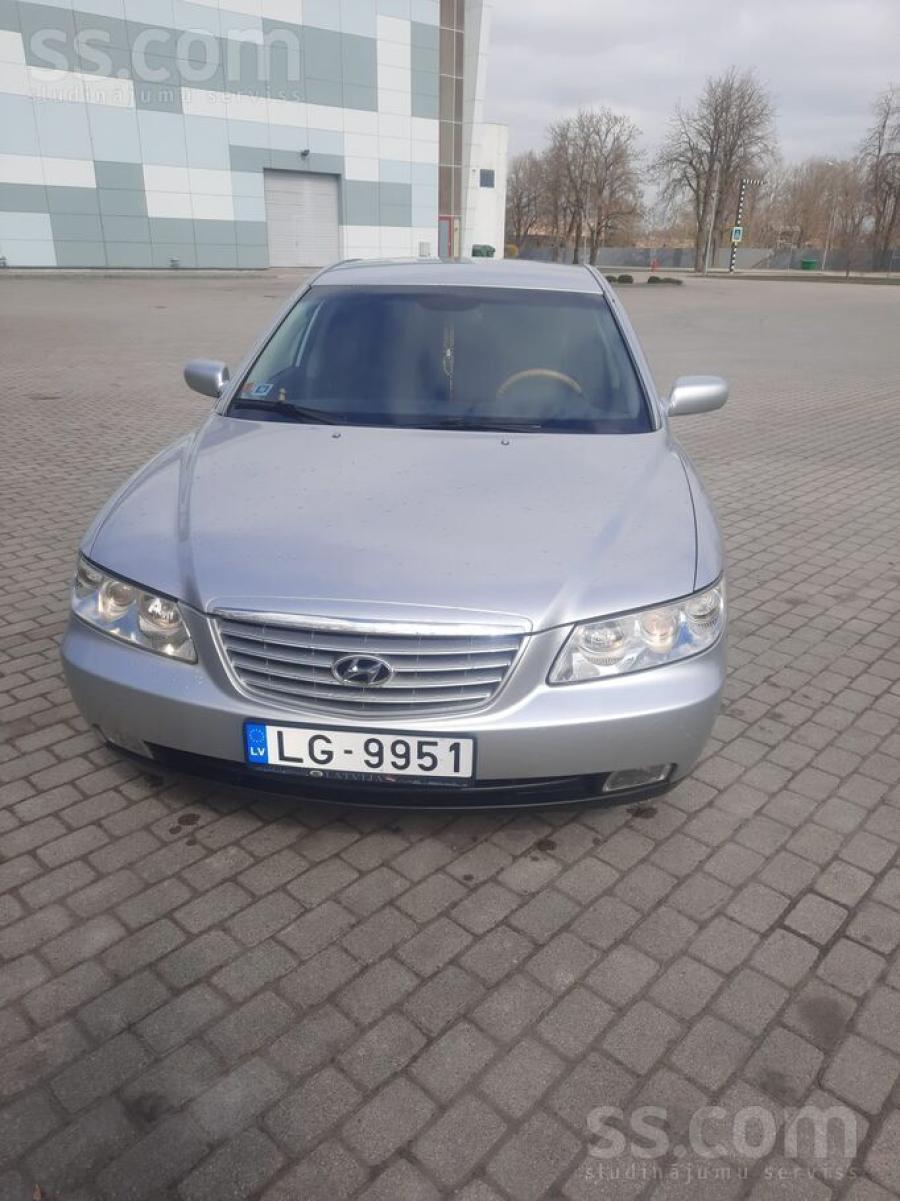 Pelēks Hyundai Grandeur 2007 Dobele, ar dzinēja tilpumu 2.20 L un nobraukumu 250 tūkst. km par 5000 €, foto 1 vietnē AUTOMOTO.COM.LV